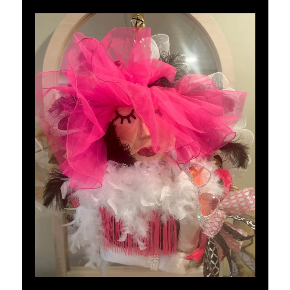 Unbranded | Holiday | Glamorous Diva Flapper Door Wreath Yearround ...